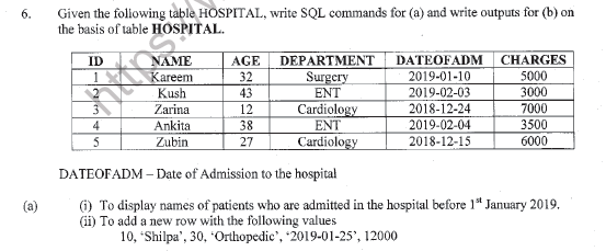 Cbse Class 11 Informatics Practices Question Paper Set K Solved